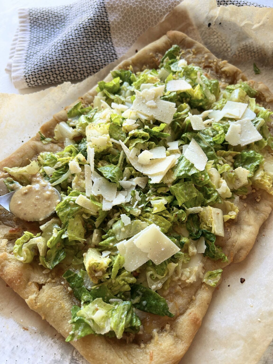 Caesar Salad Pizza - Sammi Brondo