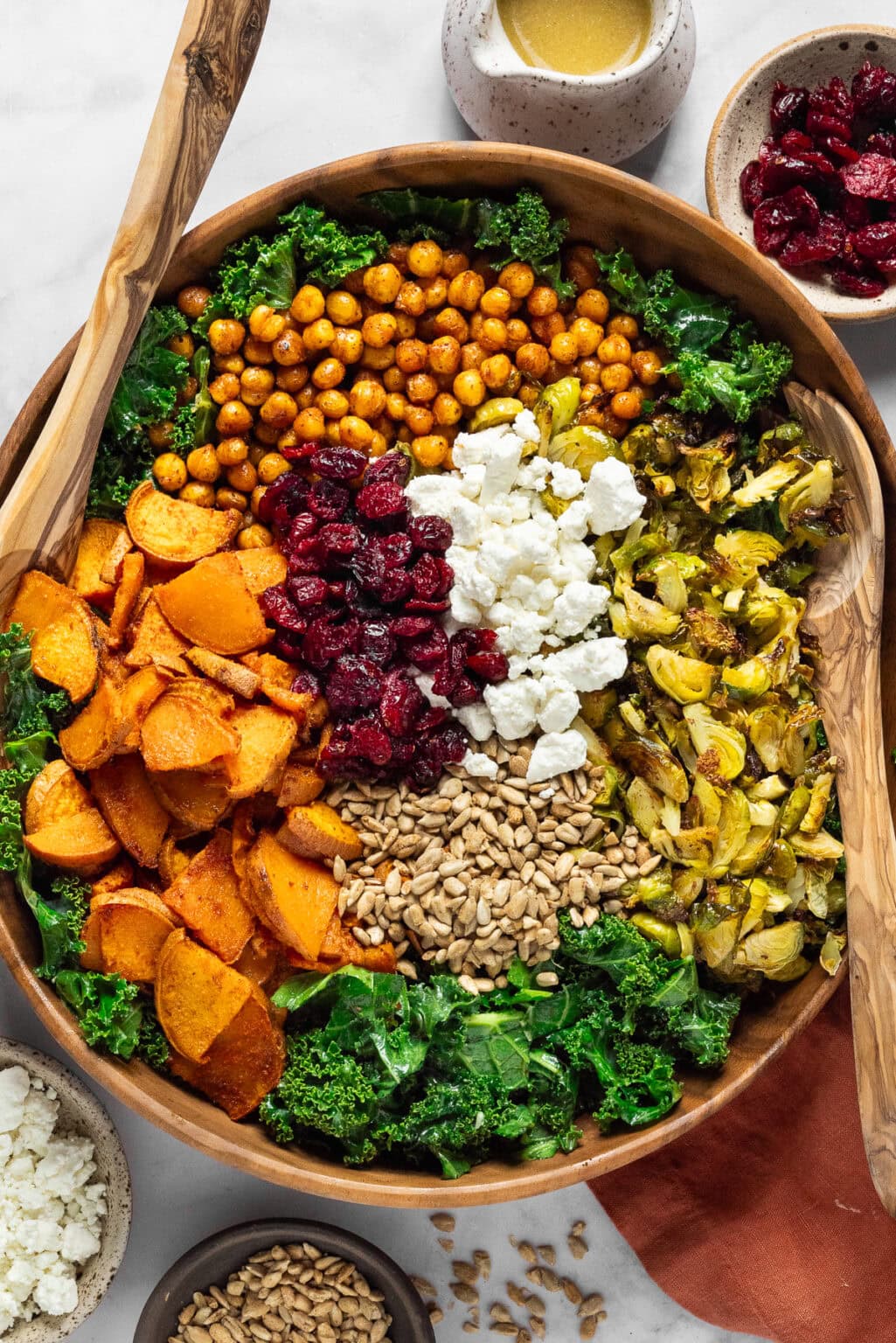 Winter Roasted Vegetable Salad with Lemon Tahini Dressing - Sammi Brondo