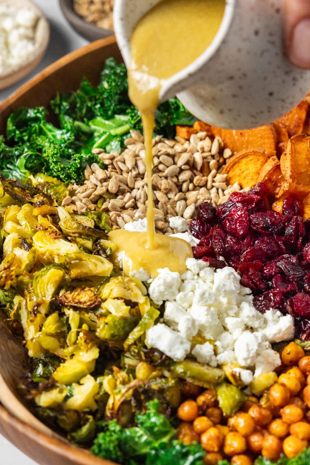 Winter Roasted Vegetable Salad with Lemon Tahini Dressing - Sammi Brondo