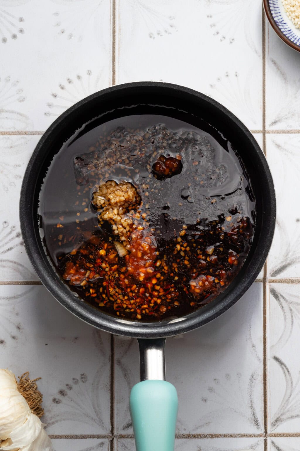Chili Garlic Edamame - Sammi Brondo